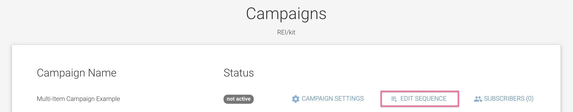 How to Add Campaign Sequence Items - REIkit.com